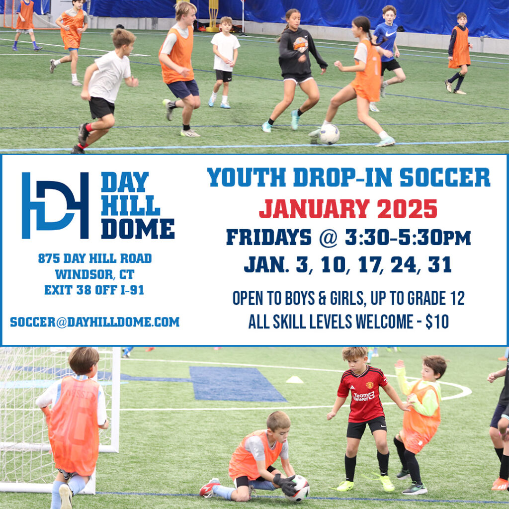 Youth Drop-In Soccer – Day Hill Dome